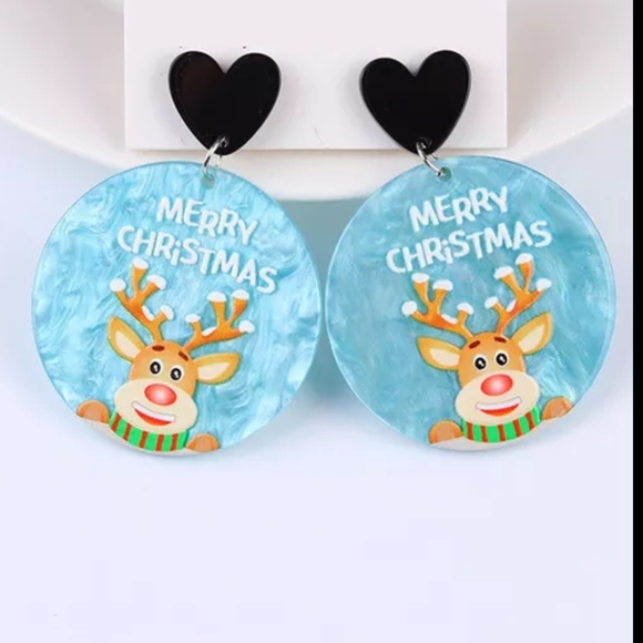 Jewelry | Merry Christmas Rudolph The Red Nosed Reindeer Pierced ...